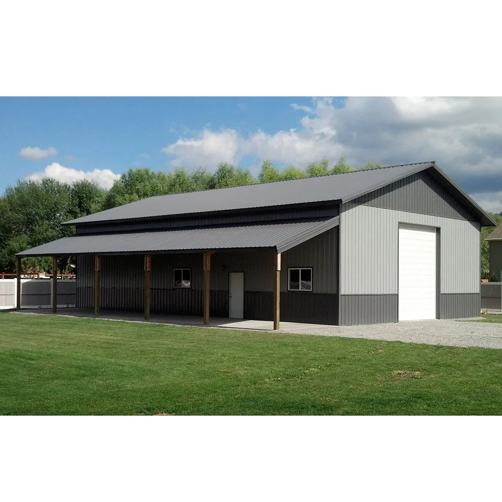Customized Prefabricated Pole Barn Kits Barndominium Building Steel St ...
