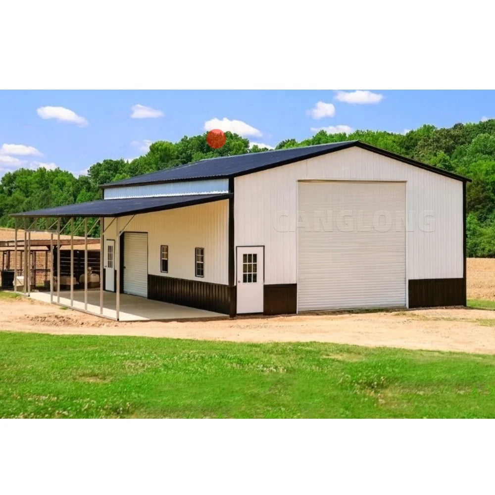 Customized Prefabricated Pole Barn Kits Barndominium Building Steel St ...