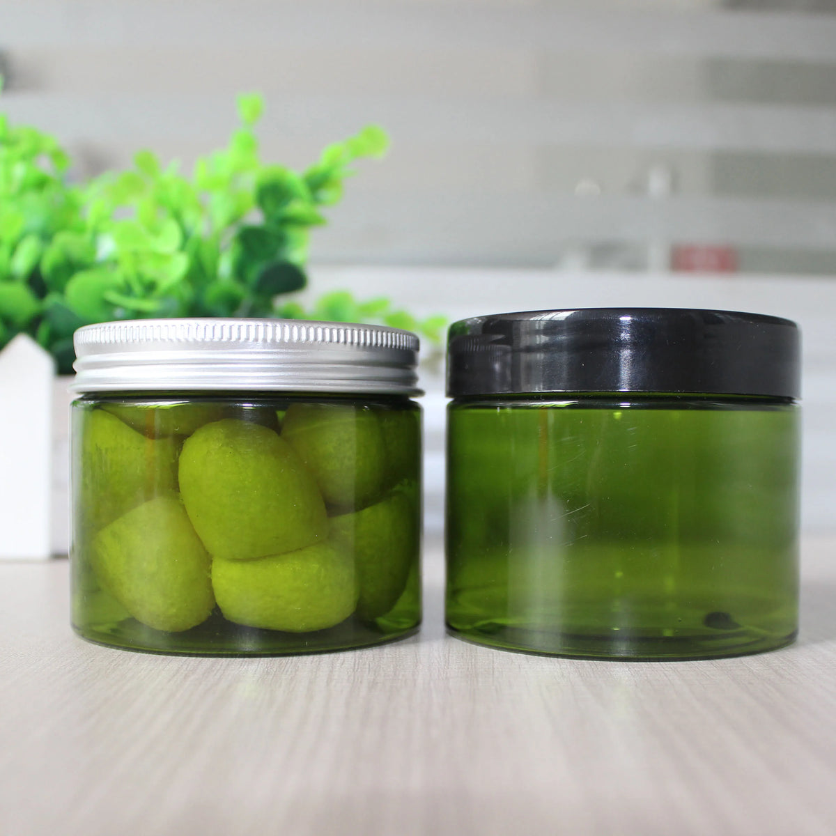 16oz 500ml 12 ounce wide round mouth thick clear plastic storage bottl ...